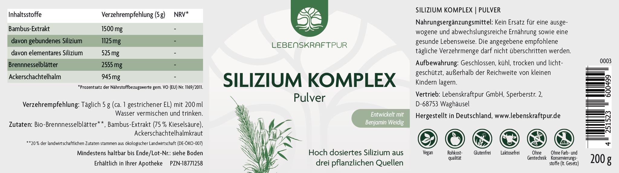 Silizium Komplex Pulver | 200 g